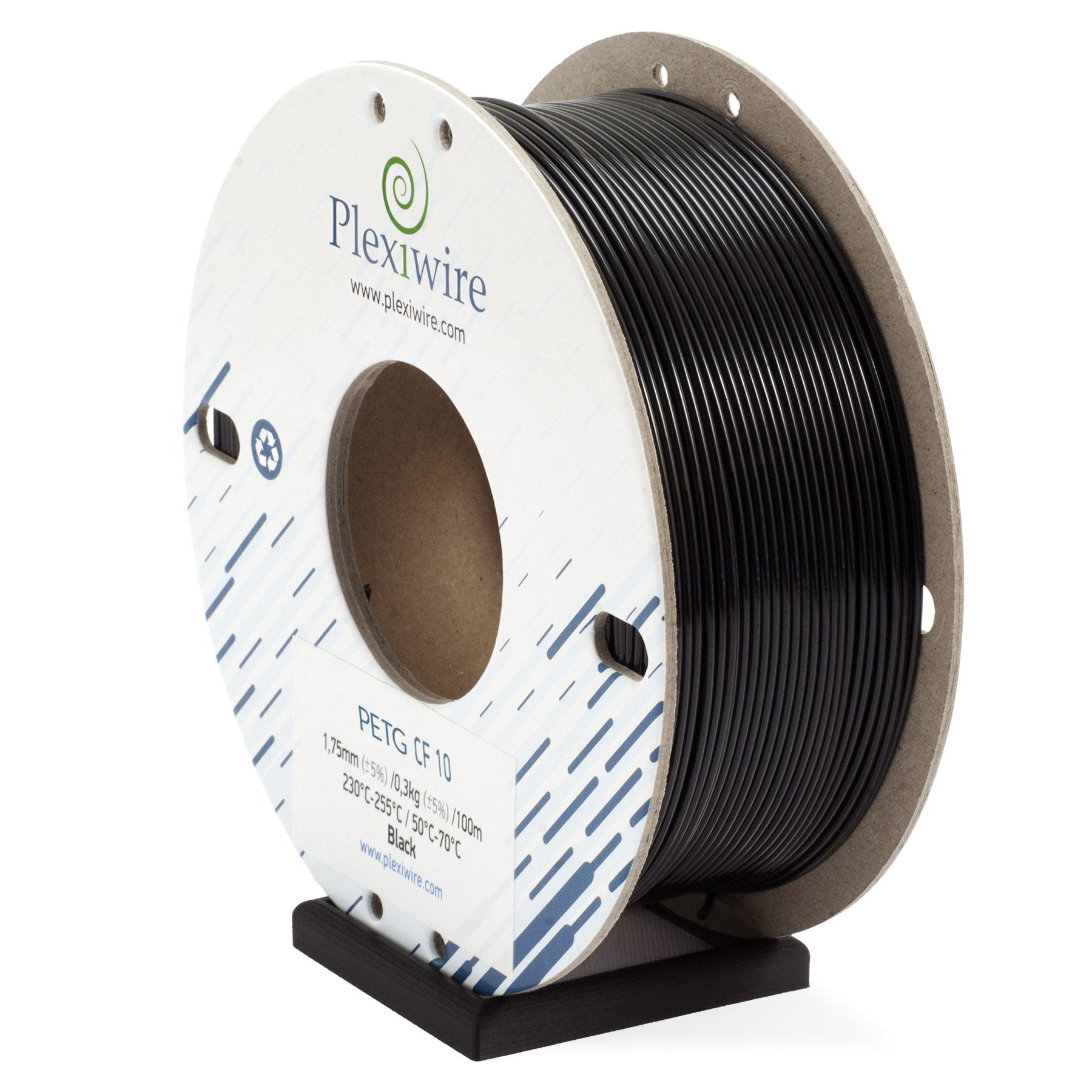 PETG CF10 Black 1,75mm 300g/100m – Plexiwire
